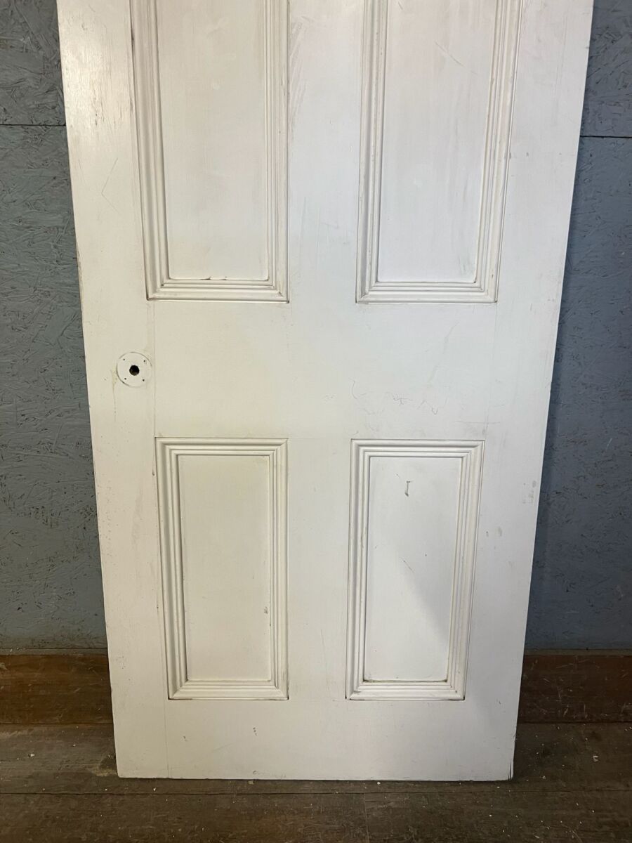 Reclaimed Antique Victorian 4-Panel Beaded Internal Door